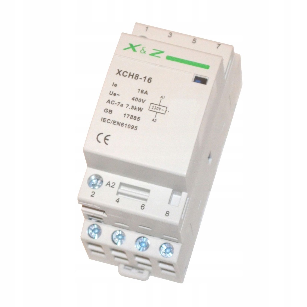 STYCZNIK MODUŁOWY 3-FAZOWY 16A 4P 4NO cewka 230VAC - 11131037928 - oficjalne archiwum Allegro