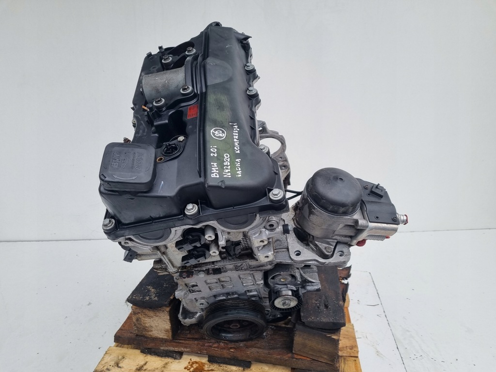 SILNIK KOMPLET BMW E46 318 2.0 ładna kompresja N42B20 N42B20A ...