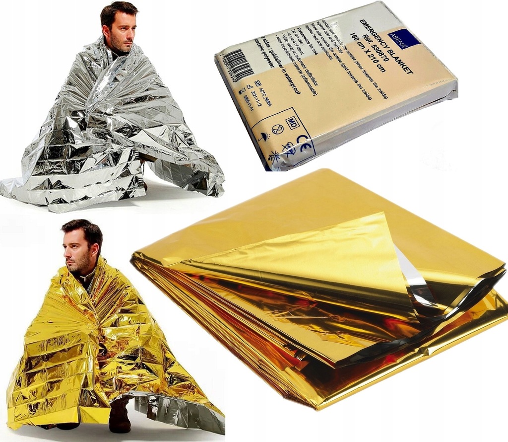 KOC TERMICZNY RATUNKOWY DUŻA OCHRONNA FOLIA ŻYCIA - 11929917481 ...