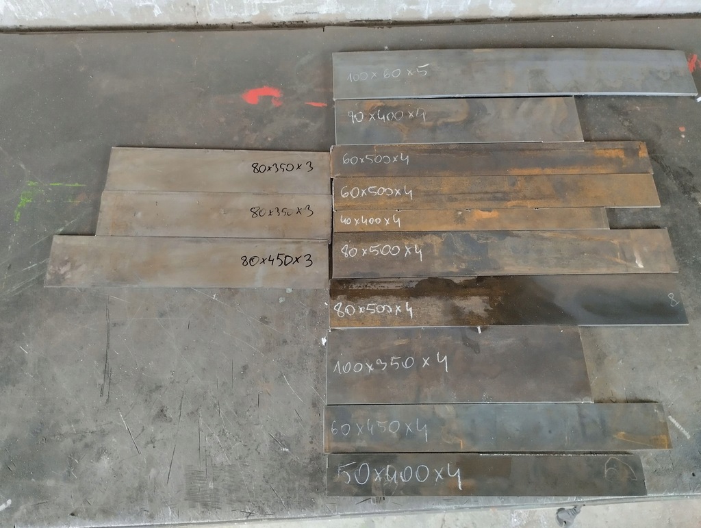 Blacha stalowa stal formatka 300 różne szerokości pakiet zestaw odpad - 15246726940 - oficjalne ...