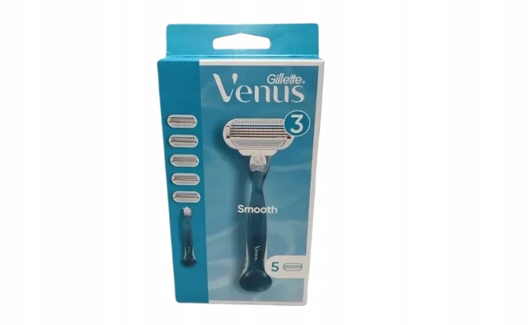 MASZYNKA GILLETTE VENUS SMOOTH RĄCZKA + 5 WKŁADÓW - 13508453548 ...