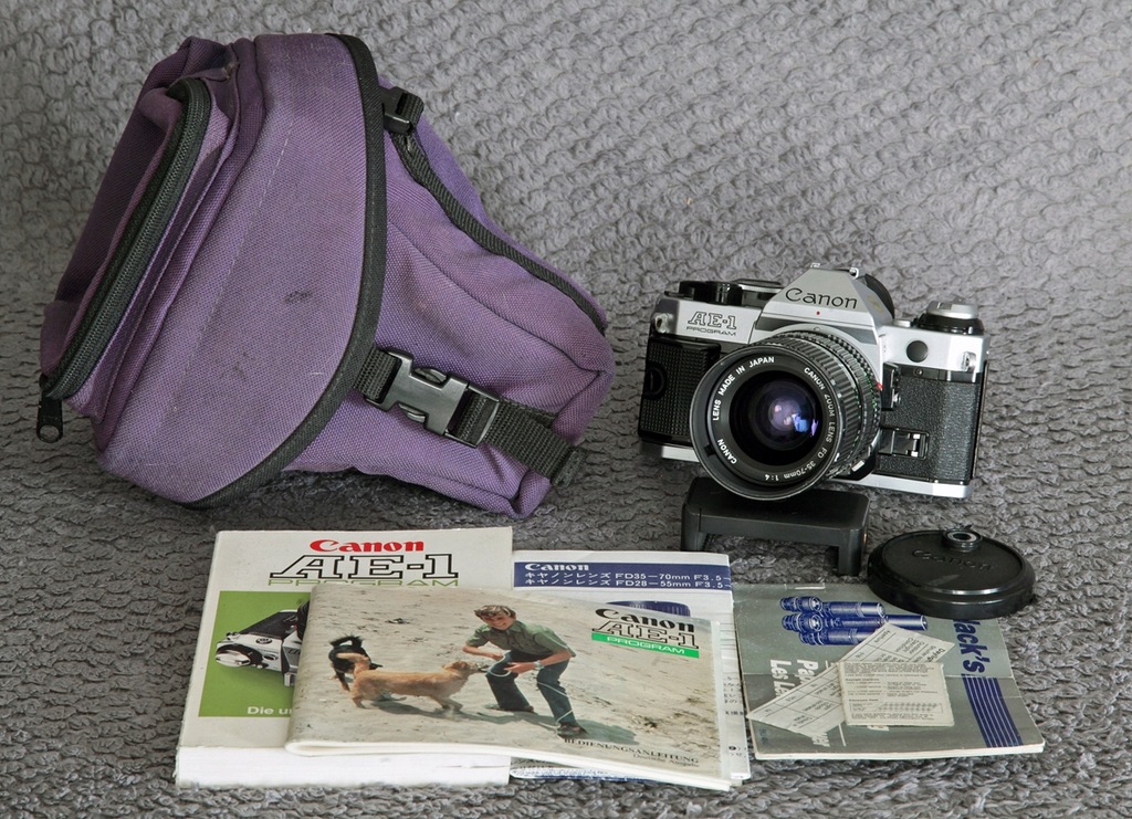 Canon AE1 AE-1 Program Canon FD 35-70 - SAMPLE BCM - 13008019695 - oficjalne archiwum Allegro