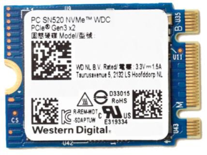 Dysk SSD WD SN520 128GB 2242 128GB PCI-E NVMe - 11736075200 - oficjalne ...