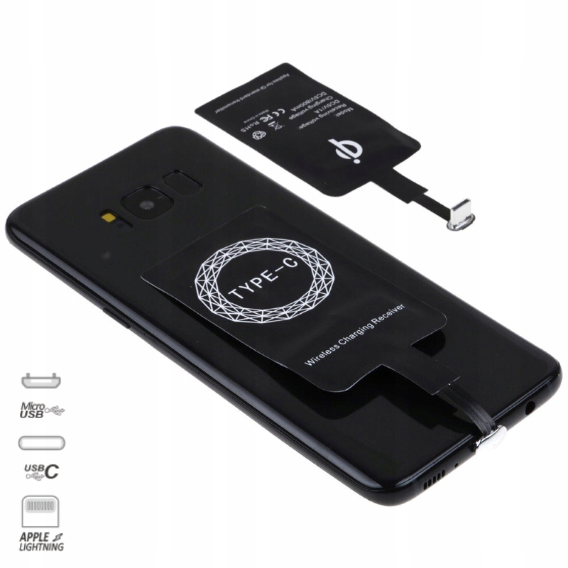 ADAPTER QI ODBIORNIK ŁADOWANIA INDUKCYJNEGO USB-C - 12041995147 ...