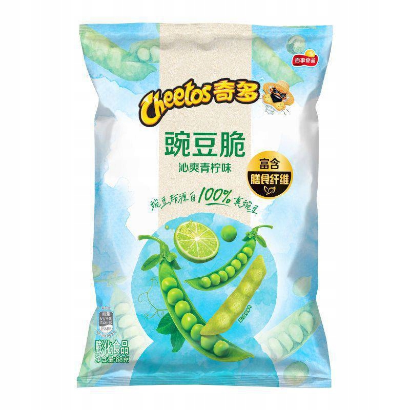 Chipsy Cheetos Crispy Peas Lime o Smaku Zielonego Groszku z Limonką 68g - 15094970164 ...