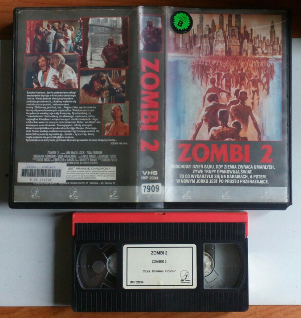 ZOMBI 2 VHS Imperial - 12082913252 - oficjalne archiwum Allegro