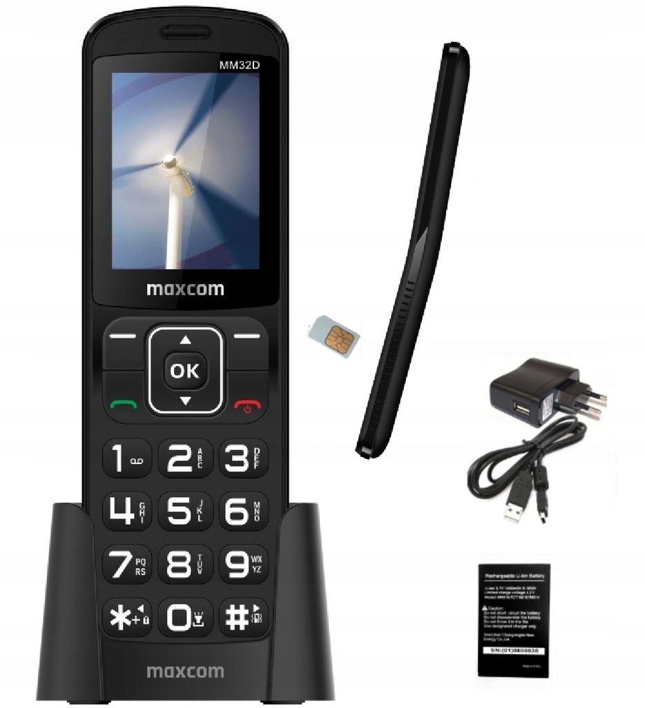 TELEFON STACJONARNY NA KARTĘ SIM MAXCOM MM32D - 10438129371 - oficjalne ...