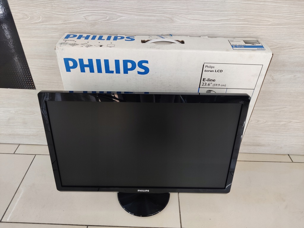 Monitor PHILIPS Full HD 247E4L 23,6″ LED KOMPLET!! - 12669688312 ...