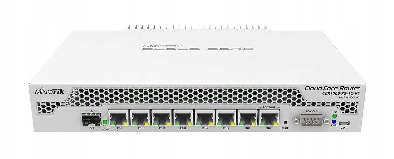 MikroTik Cloud Core Router CCR1009-7G-1C-PC - 12864758142 - oficjalne ...