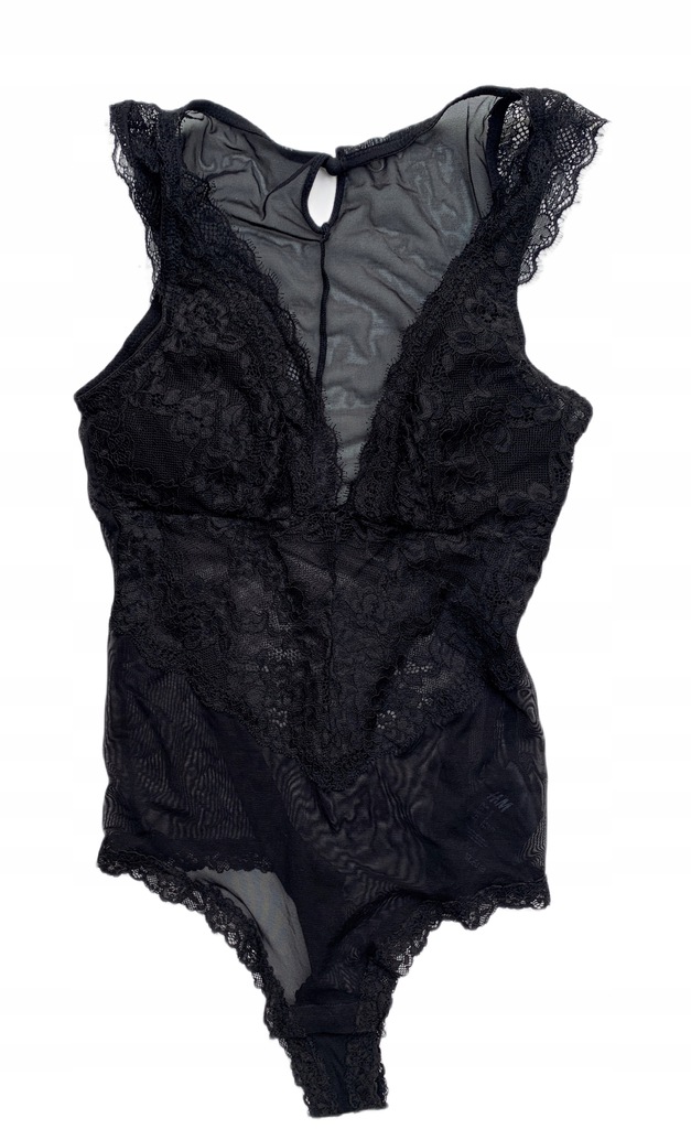 Body Czarne Koronkowe H&M 75B S 36 Siateczka Sexy - 13794043984 ...