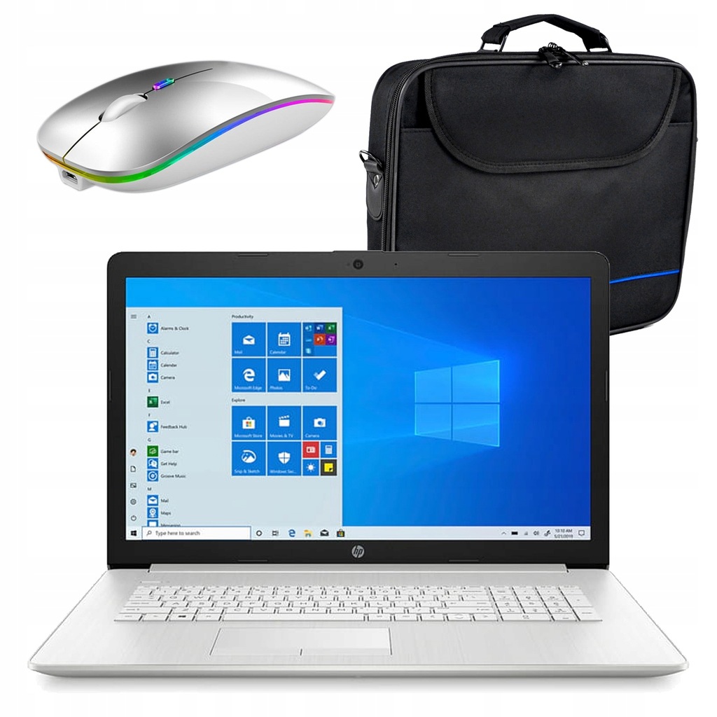 Laptop HP 17 FHD i5-10GEN 8GB 256 SSD W10 DVD - 9721956945 - oficjalne archiwum Allegro