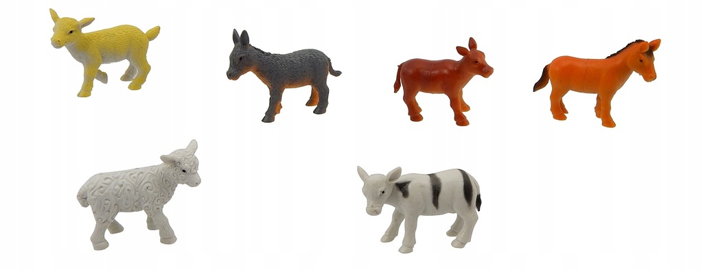 A7194 Młode zwierzęta gospodarskie figurki zestaw - 11235648126 ...