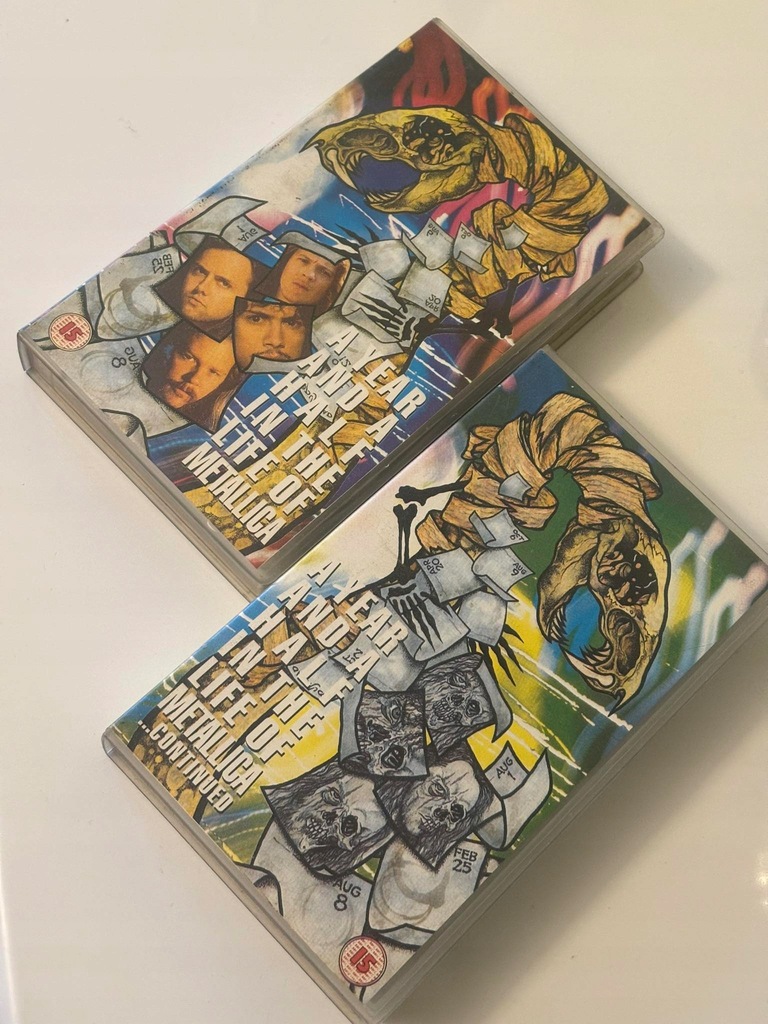 Kaseta VHS METALLICA Year and A Half in the Life of Part 1 i 2 Hi-Fi Stereo - 14978483297 ...