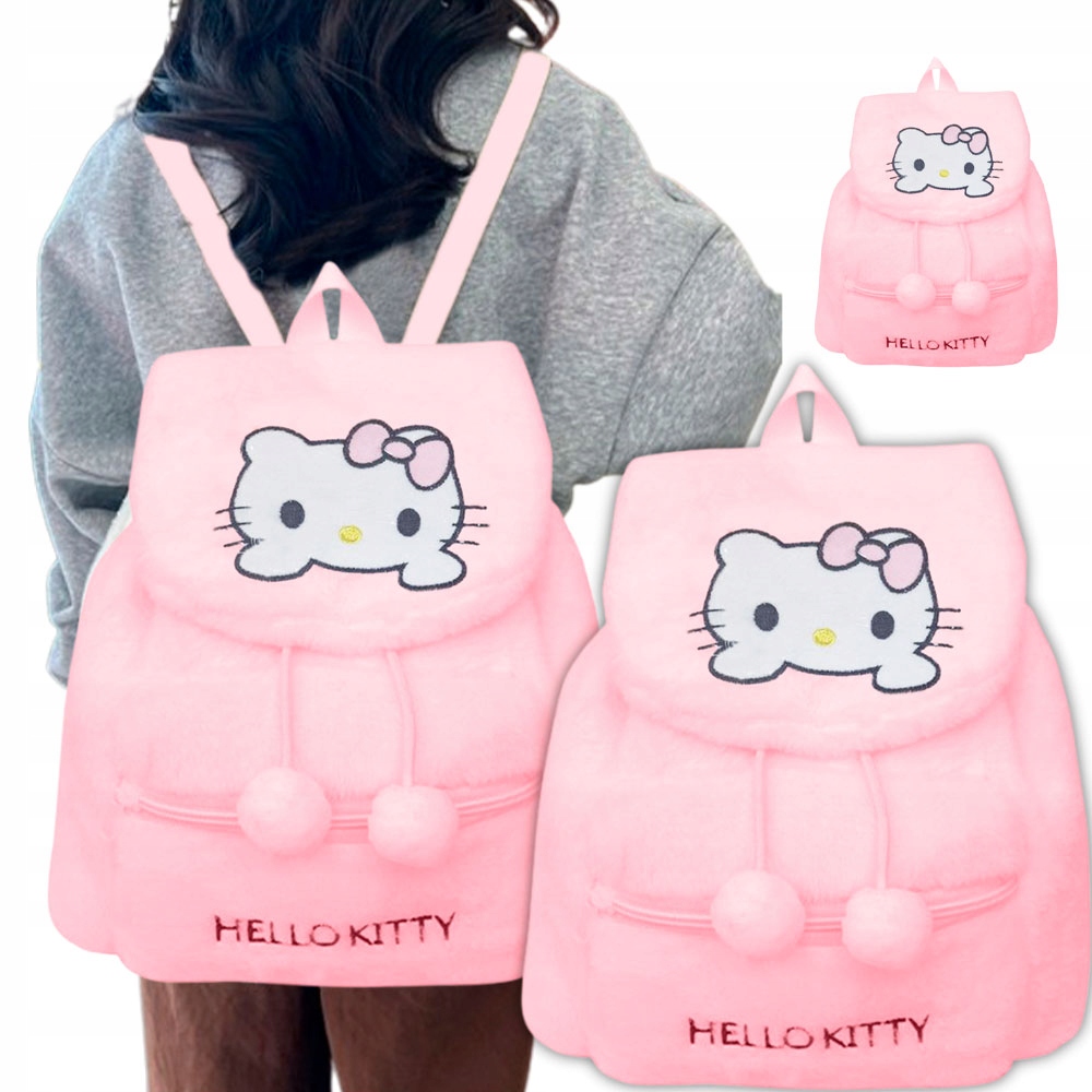 PLECAK PLUSZOWY KUROMI HELLO KITTY MELODY PLUSZOWA TORBA PLECACZEK ...
