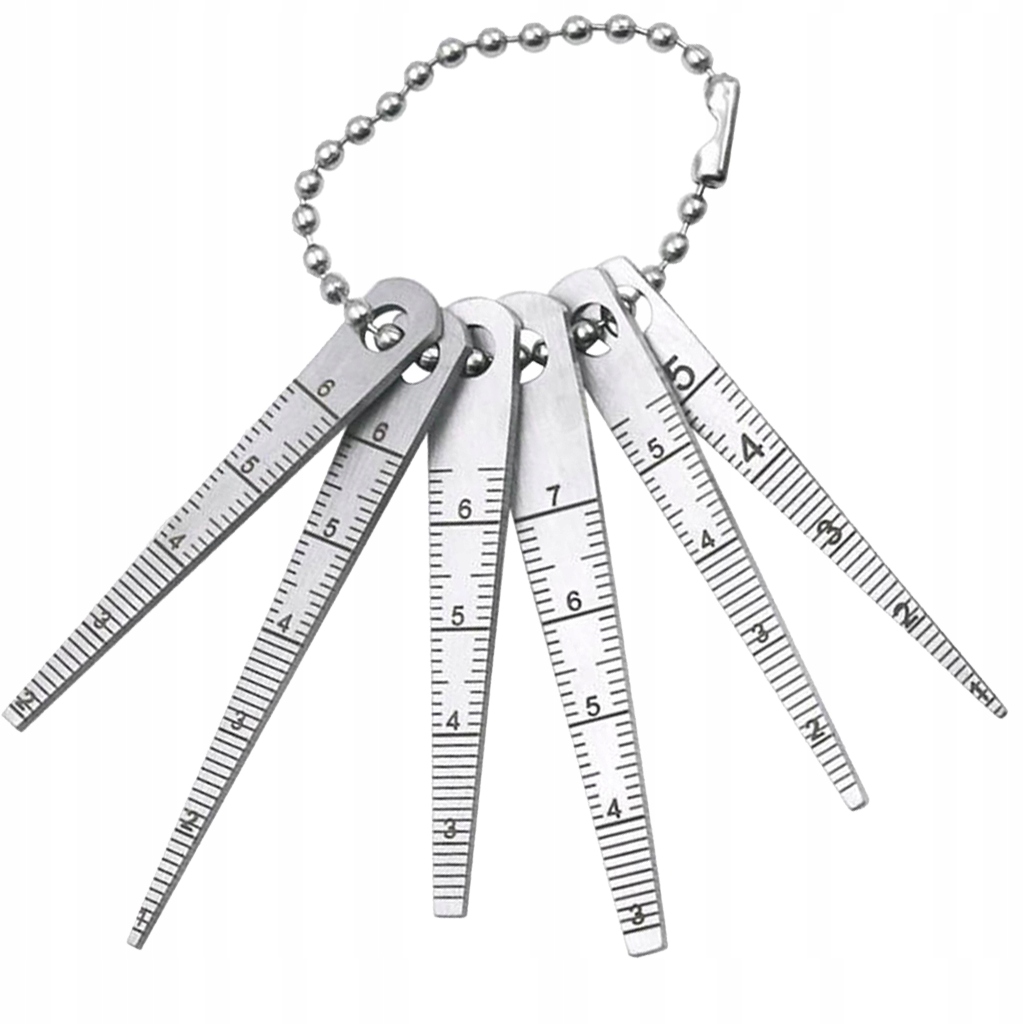 6pcs Taper Feeler Gauges Stainless Steel Set Angle Square Length Gap ...