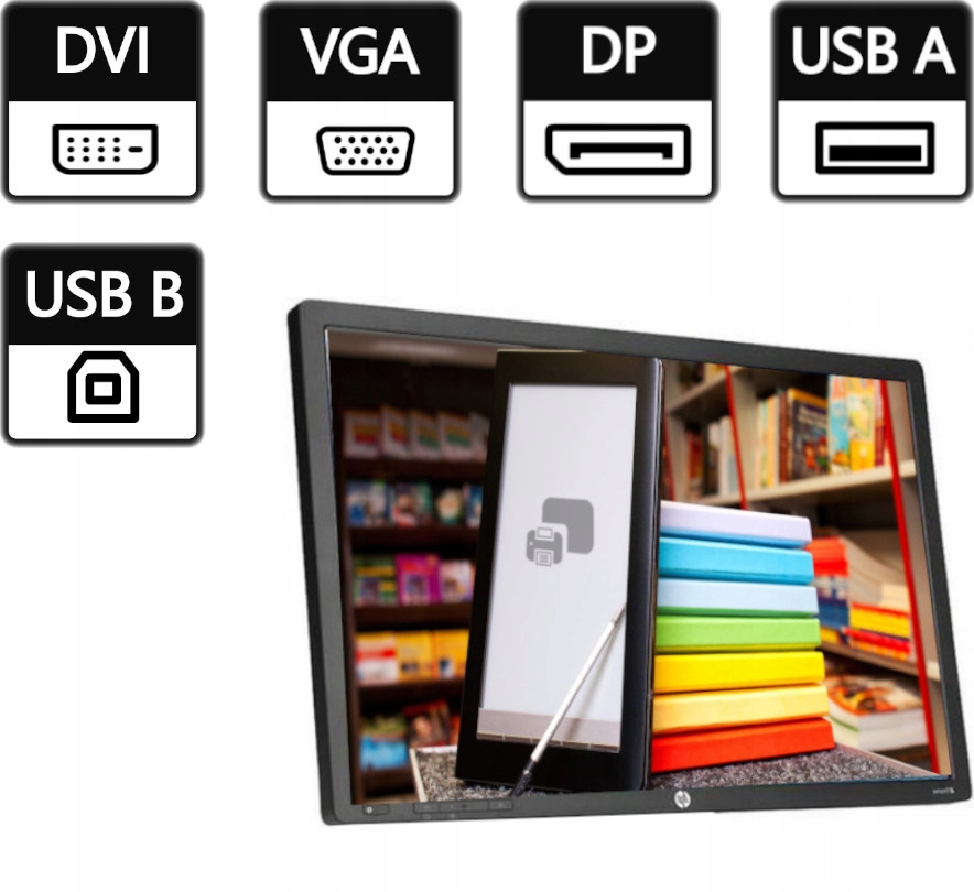 Monitor HP Z24i 24" IPS DisplayPort USB VGA DVI - 13487668873 ...