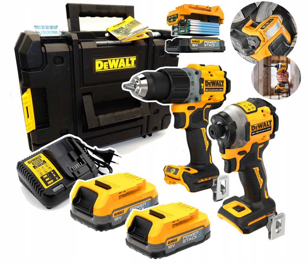 DeWALT DCK2050E2T DCD805 DCF850 PowerStack - 12710317103 - oficjalne archiwum Allegro