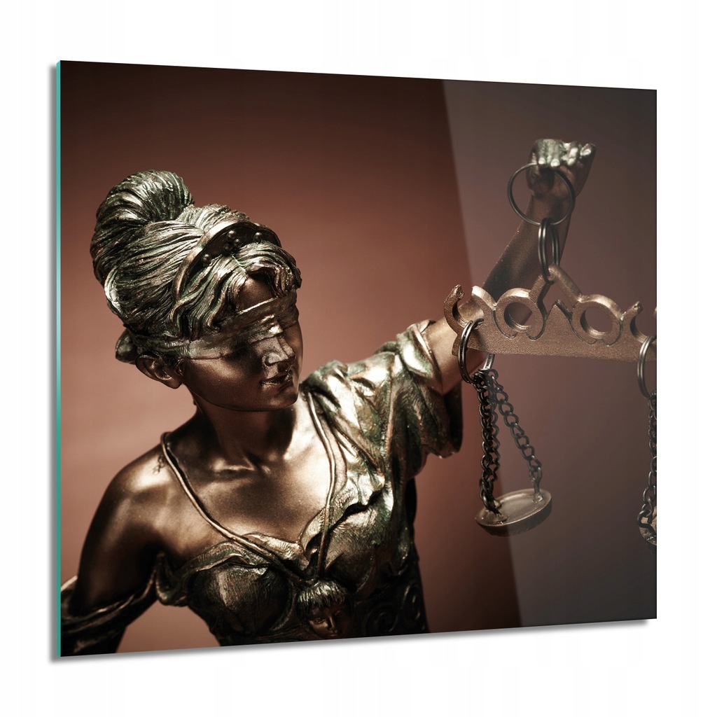 Temida rzeźba Obraz na szkle ścienny 60x60 grafika - 9453882419 ...