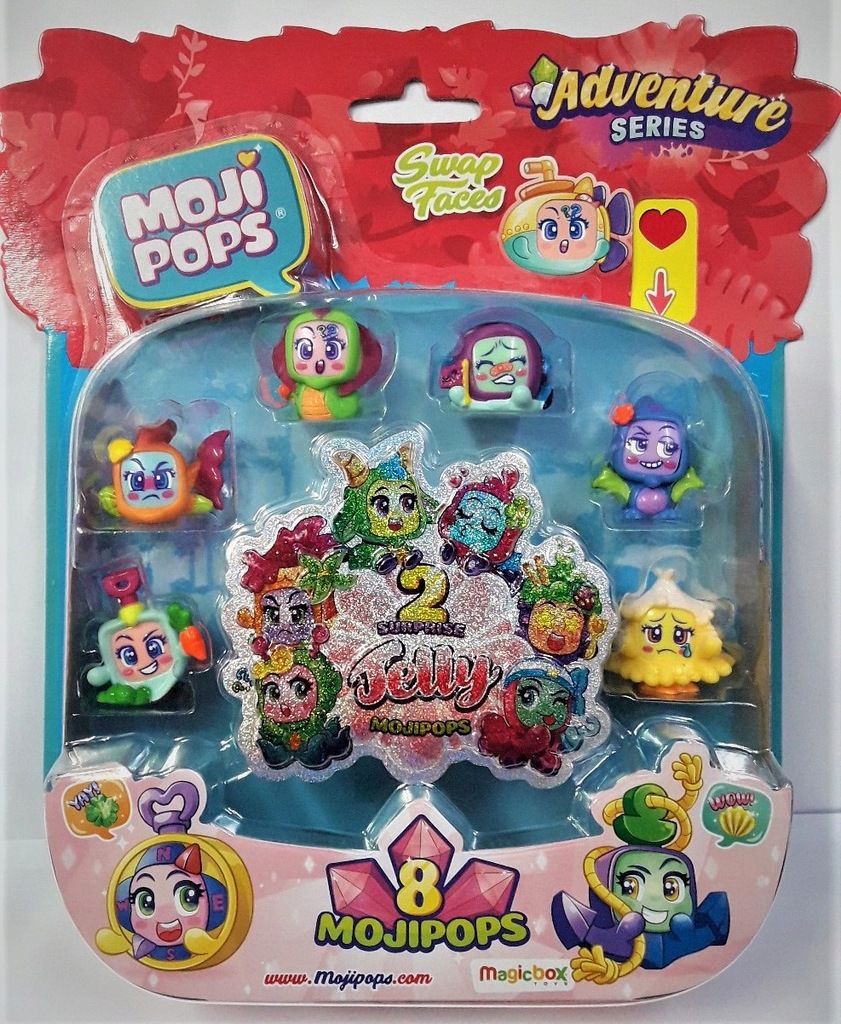 MOJI POPS ZESTAW Swap Faces 8+2 figurek Adwenture - 11042718735 ...