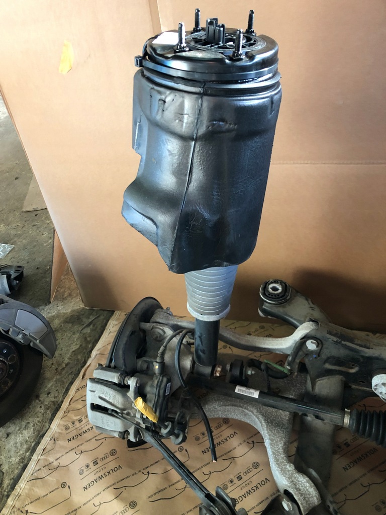 AUDI A8 D4 AMORTYZATOR PNEUMATYCZNY PRAWY TYŁ 17R ORGINAŁ - 12814200340 ...