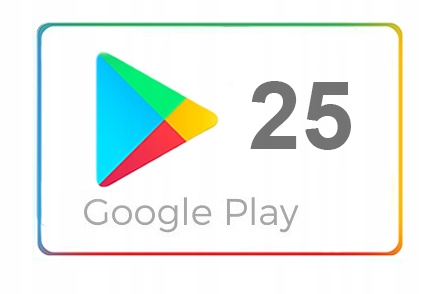 Google Play 25 zł Kod Karta podarunkowa - 12568223065 - oficjalne ...