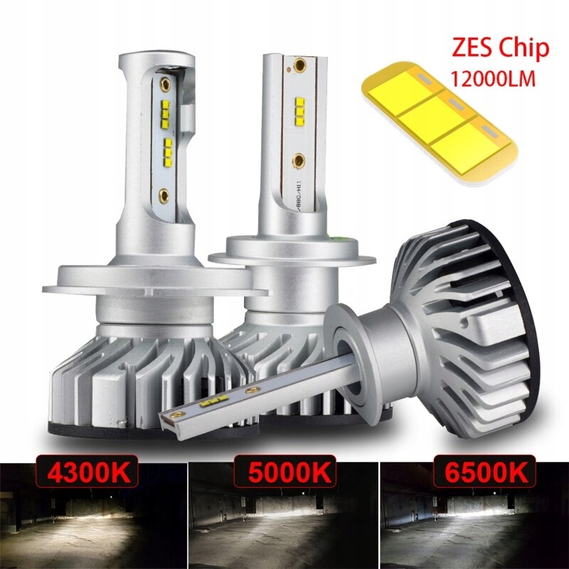 H4 H7 LED 4300K 5000K 6000K 8000K H1 H3 H7 H8 H9 - 12435477583 ...