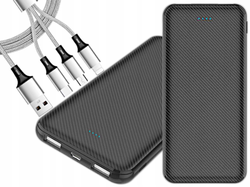 Szybki Mocny Power bank Powerbank 20000mAh +Kabel - 12959126065 - oficjalne archiwum Allegro