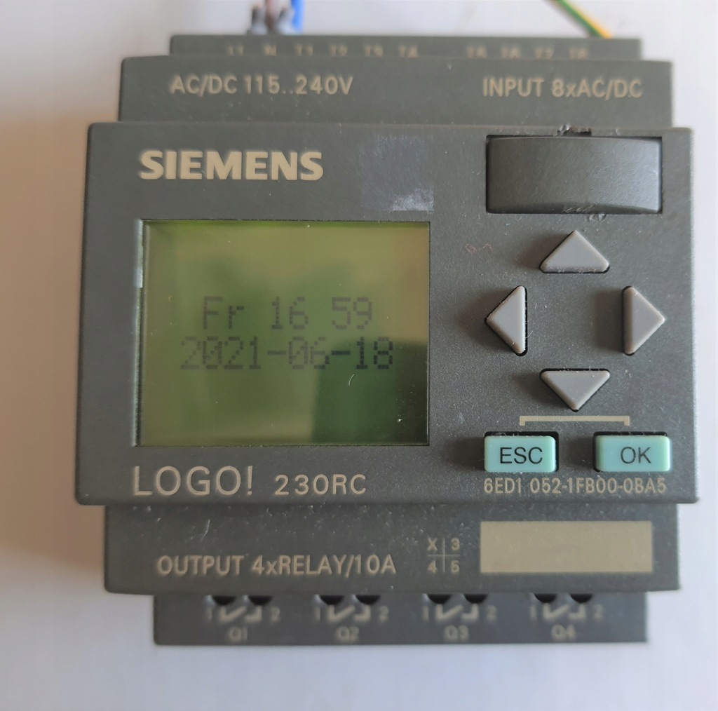 Siemens LOGO! 230 RC 6ED1 052 1FB00 0BA5 - 12575187907 - oficjalne ...