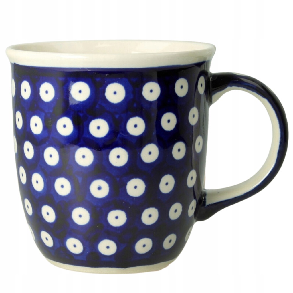 KUBEK CERAMIKA BOLESŁAWIEC KLASYCZNY KUBEK GROSZKI KROPKI 0,35L GU1105DEK42 - 14490213920 ...