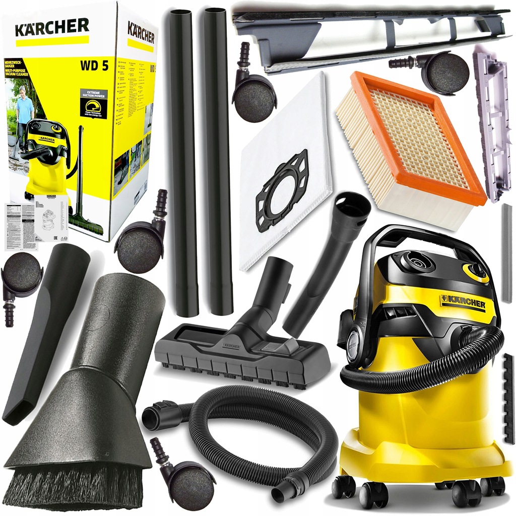 KARCHER WD 5 ODKURZACZ UNIWERSALNY PROFESJONALNY - 8934438763 ...