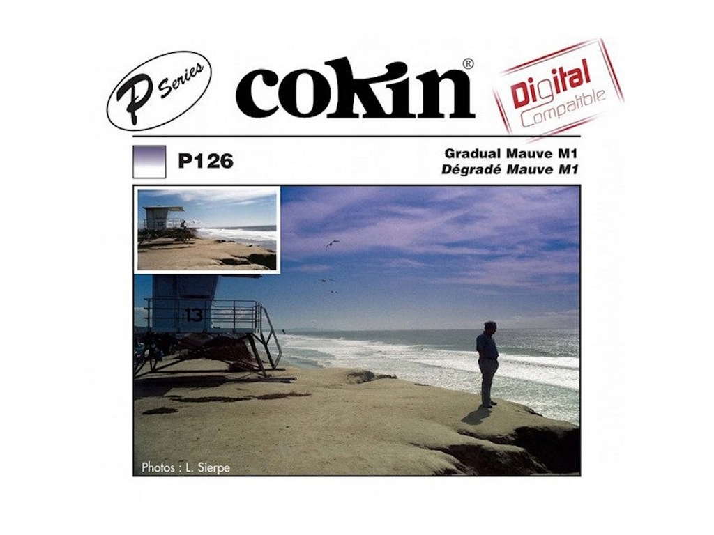 ORYGINALNY Filtr Cokin P126 - połówkowy fioletowy - 9903543966 - oficjalne archiwum Allegro