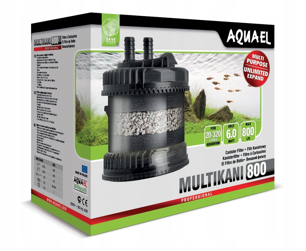 AQUAEL MULTIKANI FILTR ZEWNETRZNY AKWARIUM GRATISY - 6028104752 ...
