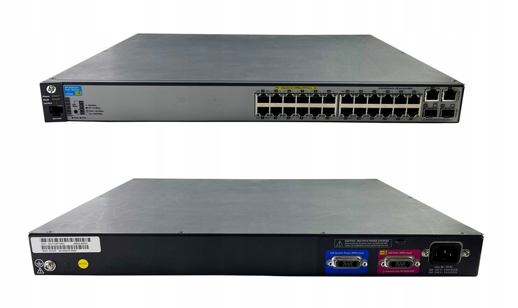 Switch HP 2620-24 PoE+ J9625A 24x 10/100 PoE - 11727501309 - oficjalne ...