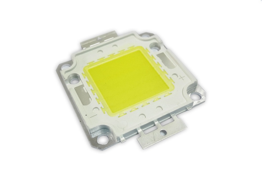 Dioda COB 50W LED 32-34V BIAŁY CIEPŁY 4000-4500L - 7424116731 ...