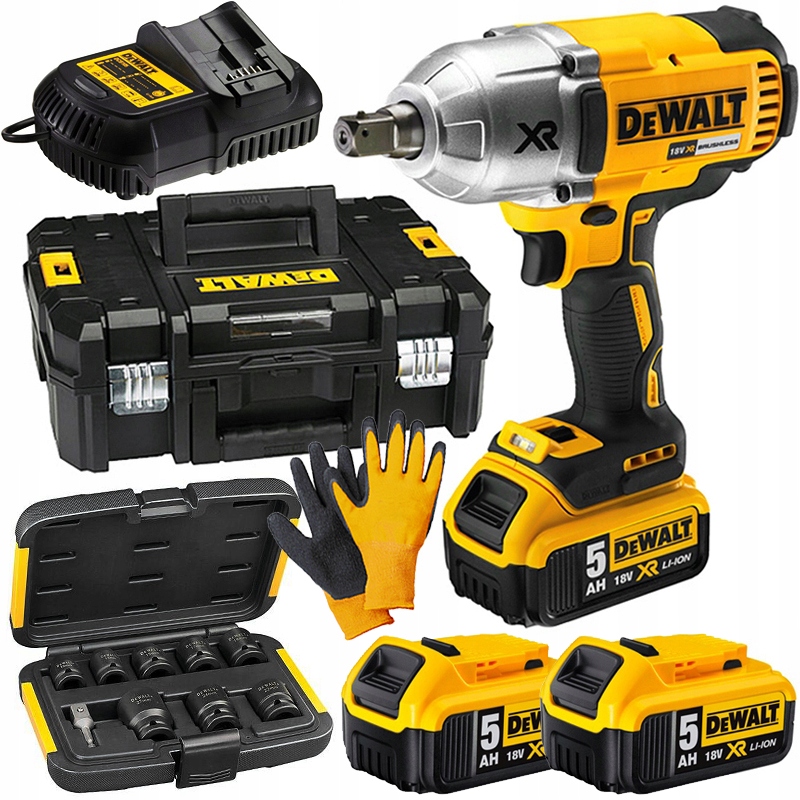 KLUCZ UDAROWY AKU DEWALT DCF899P2 18V 2x5Ah +9 nas - 7571985848 - oficjalne archiwum Allegro