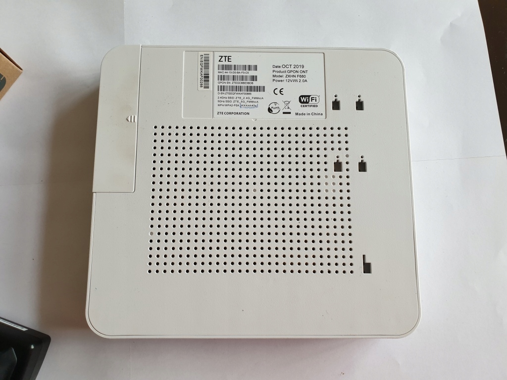 ROUTER ZTE ZXHN F680 STAN DOBRY BIAŁY GWR KONIN - 9172490214 ...