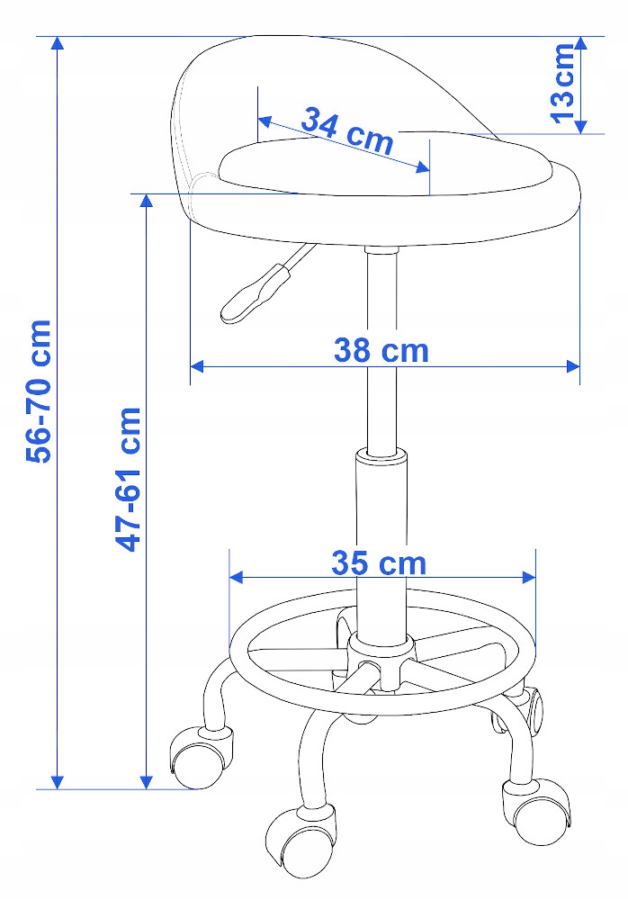 Купить ГИДРАВЛИЧЕСКИЙ СТУЛ КОСМЕТИЧЕСКИЙ СТУЛ НА КОЛЕСАХ: отзывы, фото ...