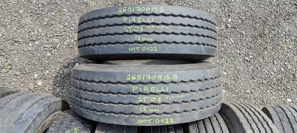 Opony 265/70R19,5 PIRELLI ST01 ECOIMPACT 12mm x2 - 13781323741 ...