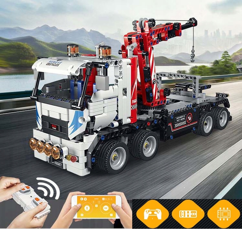 CIĘŻARÓWKA HDS ZDALNIE STEROWANA KLOCKI TECHNIC MOULD KING 15027 DUŻY ...