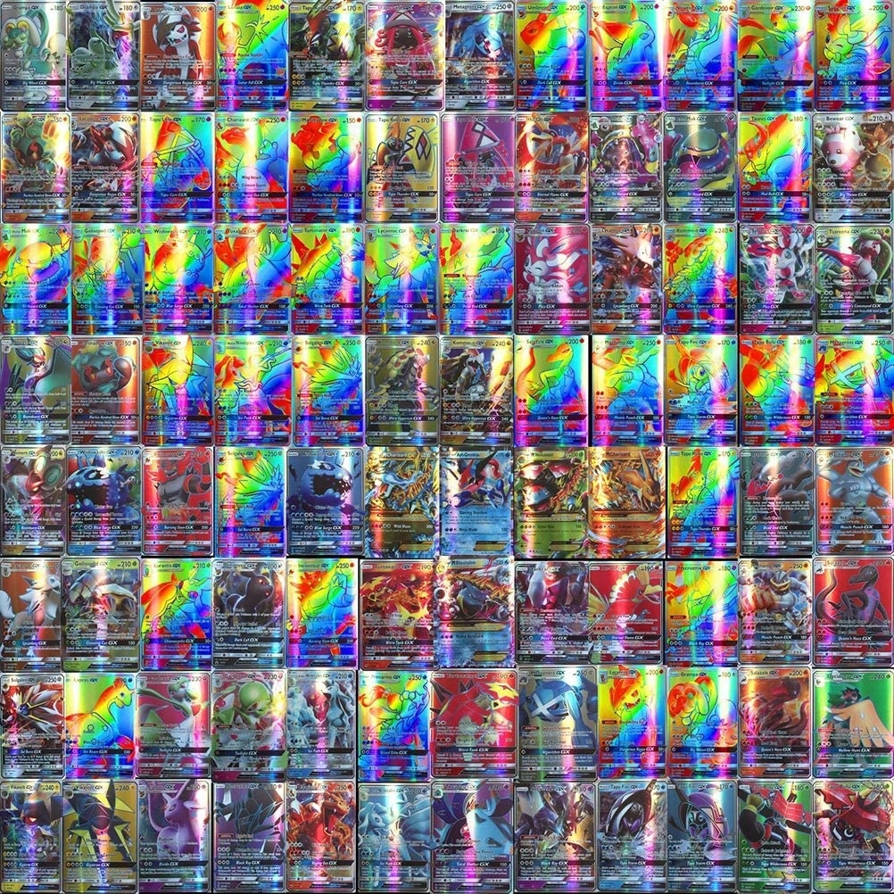 Kolorowe Karty Pokemon 200 Kart Kolekcjonerskie - 13229703186 ...