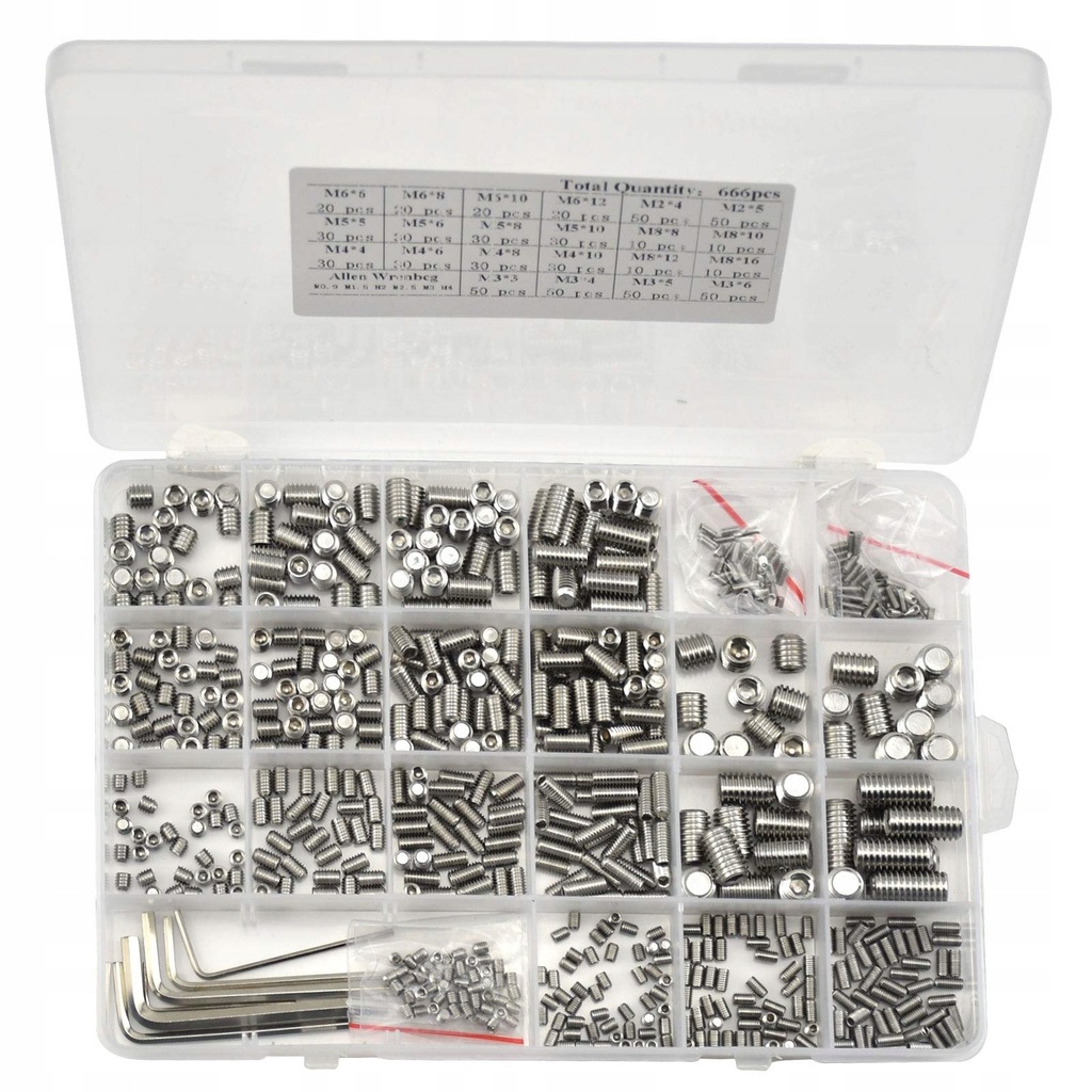 BIGP wkręty dociskowe M2 M3 M4 M5 M6 M8 - 13943530293 - oficjalne archiwum Allegro