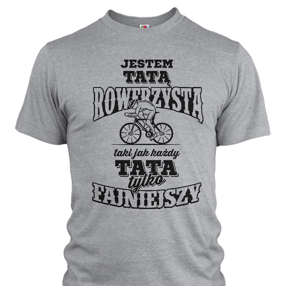 koszulka prezent dla TATY ROWERZYSTY na rower r. M - 7301378680 - oficjalne archiwum Allegro