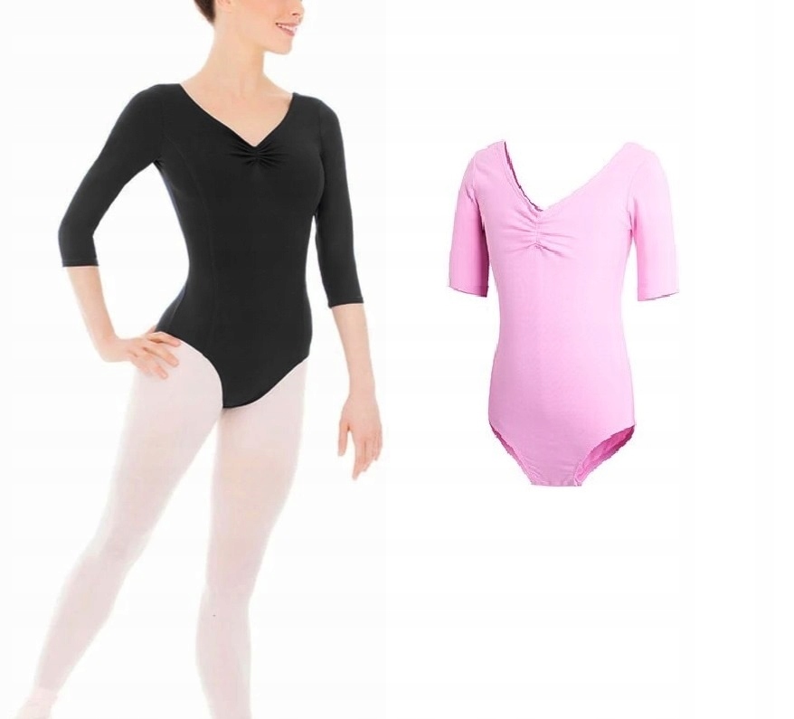 RHS2* Body Gimnastyczne 3/4 Rękaw Balet 116/122 - 10446162010 ...