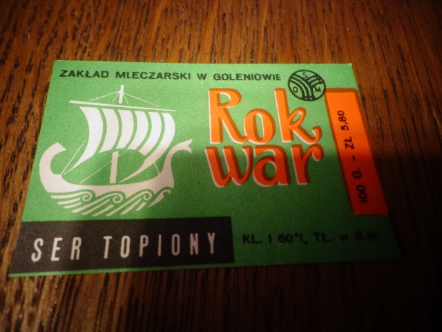 Etykieta-opakowanie PRL 1945-1985 - Serek topiony Goleniów - 15038011797 - oficjalne archiwum ...