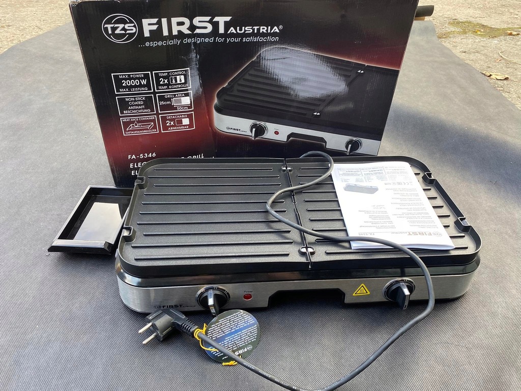GRILL ELEKTRYCZNY 2000W FIRST AUSTRIA Solidny - 12609313800 - oficjalne ...