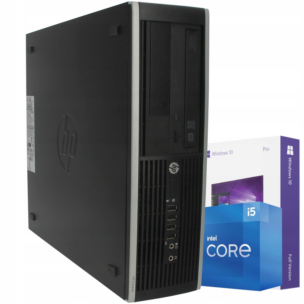 Komputer biurowy HP Elite 8200 SFF Intel Core i5 8 GB 240 SSD do pracy ...