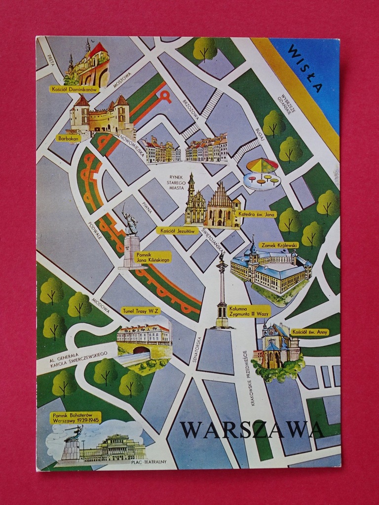 WARSZAWA - Plan Miasta #P324# PRL, mapa, mapka, typ II - 16976742077 ...