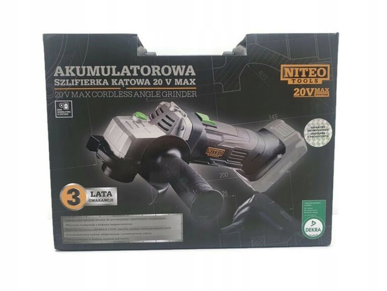SZLIFIERKA AKUMULATOROWA NITEO TOOLS 20V MAX - 10856544143 - oficjalne archiwum Allegro