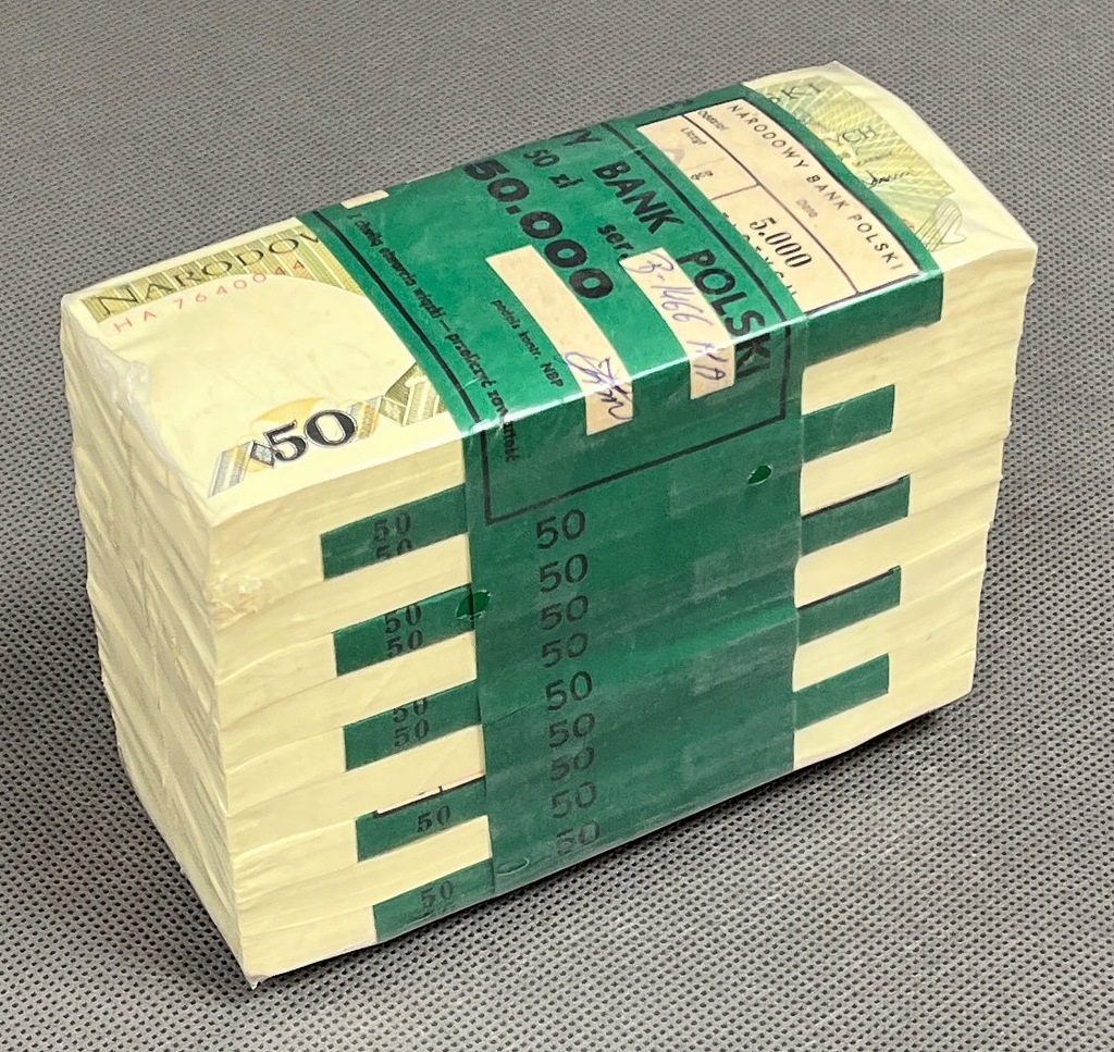 5260. Ostatnie zgrzewki... ZGRZEWKA 50 zł 1988 HA - 12623602844 ...