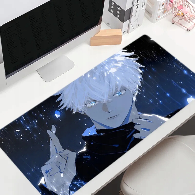 Jujutsu Kaisen Mouse Pad Anime Gojo Satoru Large Gaming Mousepad Gamer ...